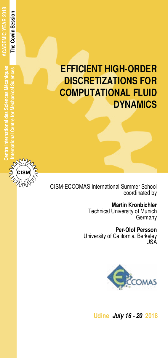 CISM-ECCOMAS International Summer School on "Efficient High-order Discretizations for ...